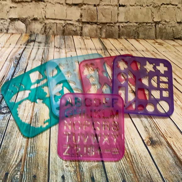 Tupperware | Toys | Tupperware Holiday And Alphabet Stencils Rare New ...